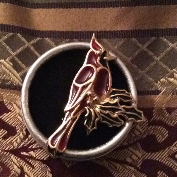 Jewelry | Vintage Red Cardinal Pin | Poshmark